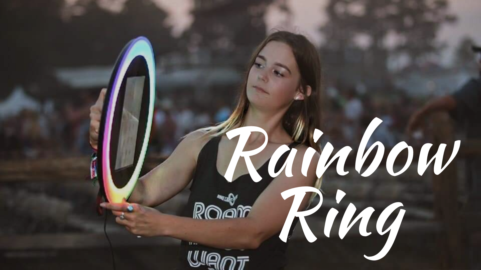 Roaming Photo Booth Rental | Rainbow Ring Roamer by Team Milestone